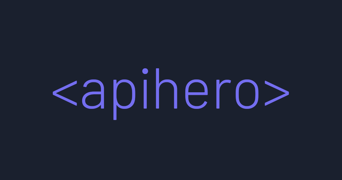 apihero - Free dummy REST APIs designed for developers